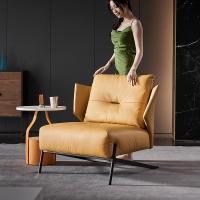 China Coffee Shop Brown Leather Leisure Chairs With Black Legs for sale