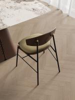 China Fireproof Ultra Modern Dining Chairs Wooden Back In Family Living Room for sale