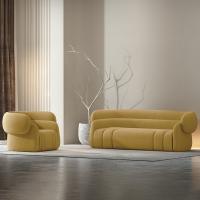China Flannel Fabric 3 Seat Velvet Modern Suit Sofa For Bedroom for sale