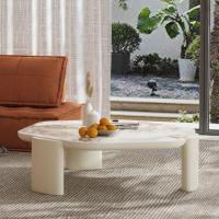 China Marble Countertop Round Rock Coffee Table Customize Color for sale