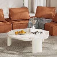 China Marble Countertop Round Rock Coffee Table Customize Color for sale