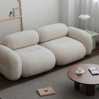 China Single Modern Living Room Sectionals Sofas Teddy Fleece Material for sale