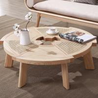 China Outdoor Center Cane Round Coffee Rattan Table 80 * 80 for sale