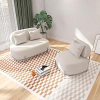 China Living Room Shaped Sponge Sofa Set Modern Velvet Leisure Chair for sale