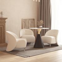 China Living Room Furniture Modern Fabric Sofa Set White Flannelette Couch for sale