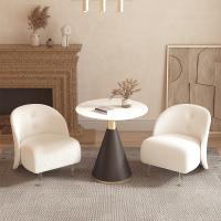 China Living Room Furniture Modern Fabric Sofa Set White Flannelette Couch for sale