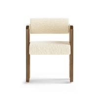 China Modern Lazy Simple Living Room Sofa Chair White Flannel Leisure Single Sofa for sale