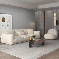China White Velvet Modern Fabric Sofa Set 3 Seat One Stop Solution for sale