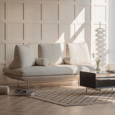 China Cotton Linen Modern Fabric Sofa Set High Seat For Leisure for sale