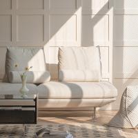 China Cotton Linen Modern Fabric Sofa Set High Seat For Leisure for sale