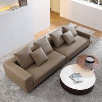 China Modern Living Room Leather Sofa Combination Nordic Luxury Straight Row for sale