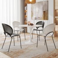 China Modern Dining Room Chairs Nordic Cafe White And Black Simplicity Wood Chair for sale