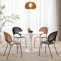 China Modern Dining Room Chairs Nordic Cafe White And Black Simplicity Wood Chair for sale