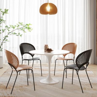 China Modern Dining Room Chairs Nordic Cafe White And Black Simplicity Wood Chair for sale