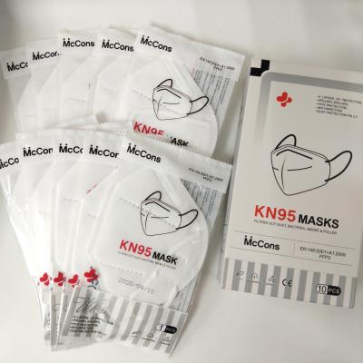 China McCons KN95 masks Comfortable Disposable Medical Face Masks , Disposable Mouth Mask Fluid Proof for sale