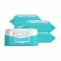 China 75% Wet Alcohol Disinfectant Wipes Cotton Material High Sterilization Rate for sale