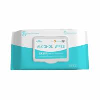China 75% Wet Alcohol Disinfectant Wipes Cotton Material High Sterilization Rate for sale