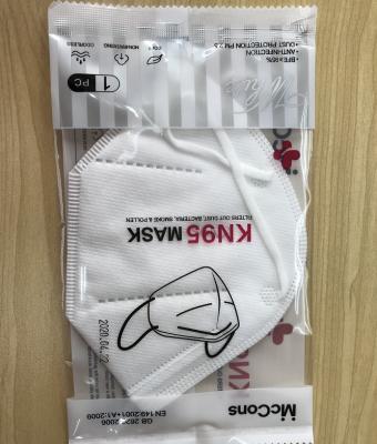 China CE Approval KN95 Dust Mask , Disposable Respirator Mask High Effective Filtration for sale