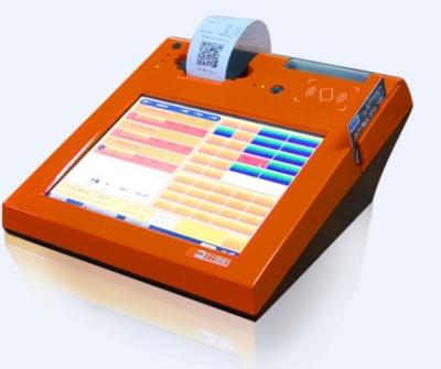China HDD-A12 12 inch capacitive touch pos system all in one POS device with 58mm thermal printer checkout counter for sale