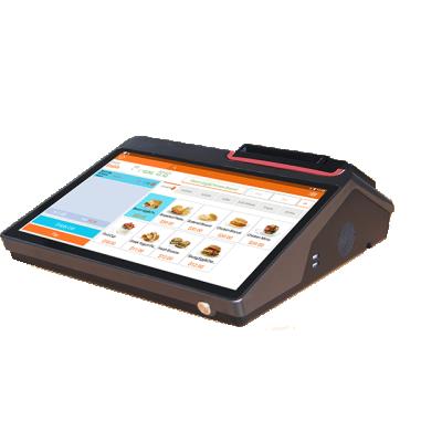 China 12.5 inch HD 1080P IPS screen capacitive touch Panel pos system machine with Dual screen and 80mm printer for restaurant retail for sale