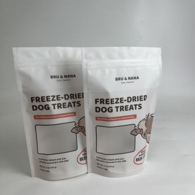 China Wholesale Custom Printed Resealable Plastic Pouch Stand Up Zipper Bags for Pet Treats with Window for sale
