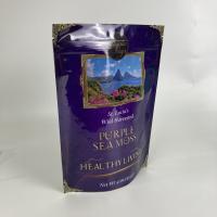 China Custom Printed Glossy Finish Stand Up Pouches Food Grade Stand Up Zipper Bags for Seamoss Food Packaging Bags for sale