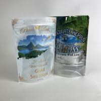 China Low MOQ Plastic Bags Food Grade Stand Up Zipper Bags for Seamoss Matt Finish Resealable Stand Up Pouches for sale