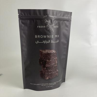 China Custom Printed Food Grade Snack Packaging Bags Matt Finish Stand Up Zipper Bags for Bakery Food for sale