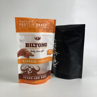 China Custom Printed Eco-friendly Resealable Packaging Bags Stand Up Zipper Bags for Snack Food Packaging Bags with Window for sale