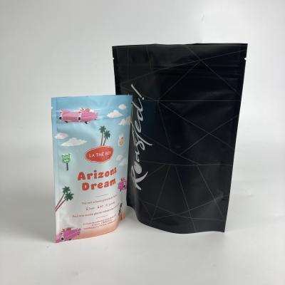 China Custom Printed Food Grade Resealable Mylar Bags Stand Up Zipper Bags for Tea Food Packaging Bags with Aluminum Foil for sale