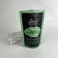 China Custom Printed Matt Finish Food Packaging Bags with Aluminum Foil Stand Up Zipper Bags for Tea Powder for sale