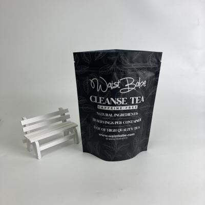 China Custom Printed Stand Up Zipper Bags Matt Finish Resealable Plastic Tea Bags with Aluminum Foil Food Packaging Bags for sale