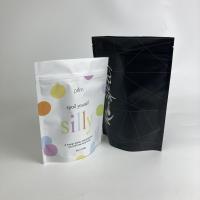 China Custom Printed Stand Up Zipper Bags for Body Scrubs Matt Finish Resealable Plastic Packaging Bags for sale