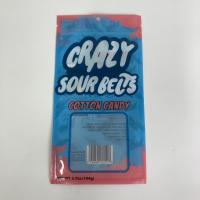 China Digital Print Three Side Seal Bags Cotton Candy  Packaging Bags With Window for sale