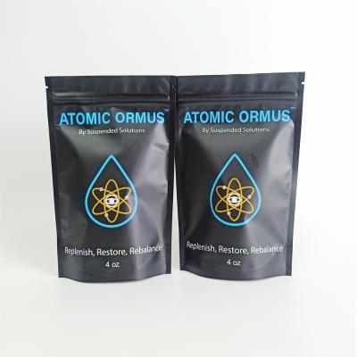 China Resealable Matte Finish Smell Proof Custom Stand Up Pouch For Pill for sale
