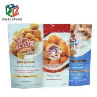 China custom clear printed plastic matte stand up pouches with zipper for food packaging nuts teas coffee bags wholesale for sale