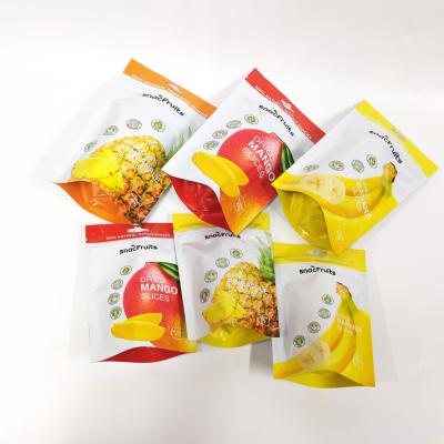 China Smell proof reusable food mylar stand up snack plastic packaging bag with hang hole for sale