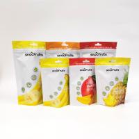 China Custom print logo resealable white food grade stand up snack ziplock bag with window for snack ziplock pouch bag for sale