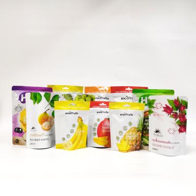 China Custom logo print dried food snack packaging plastic aluminum ziplock zipper bags for sale