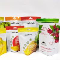 China Custom print moq 500pcs snack plastic stand up ziplock pouches bag aluminum foil dried fruit food packaging bag for sale