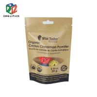 China Multifunction Brown Kraft Paper Pouch  Seasoning Bag For Powdered Sugar for sale