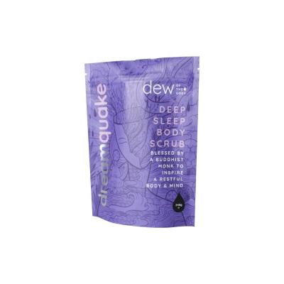 China Beautiful Logo Print Custom Stand Up Pouch Body Scrub Pouch 240g for sale