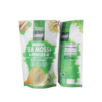 China Customization Recycle Sea Moss Powder Food Packaging Pouches Waterproof for sale
