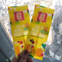 China OEM matte finished food grade ice cream popsicle packaging bag with tear notch for sale