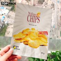 China Three Side Seal Stand Up Zipper Pouches Custom Potato Chip Packaging for sale