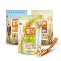 China OEM MOQ 500 Digital Printed Stand Up Pouches Oat Hot Cereal Packaging for sale