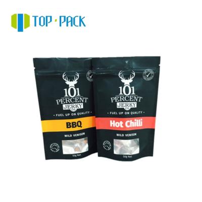China OEM Food Grade Clear Window Front Food Packaging Pouches With Zipper for sale