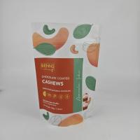 China Custom Printed 100g 3.52oz  Chocolate Coated Cashew Resealable Matte Finish Snack Food Packaging Bag for sale