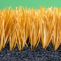 China 32mm Pile Height Yellow Sports Artificial Fake Turf With 11200 Dtex And 14700 Density For Outdoors Decoration for sale