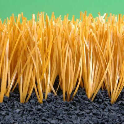 China 32mm Pile Height Yellow Sports Artificial Fake Turf With 11200 Dtex And 14700 Density For Outdoors Decoration for sale